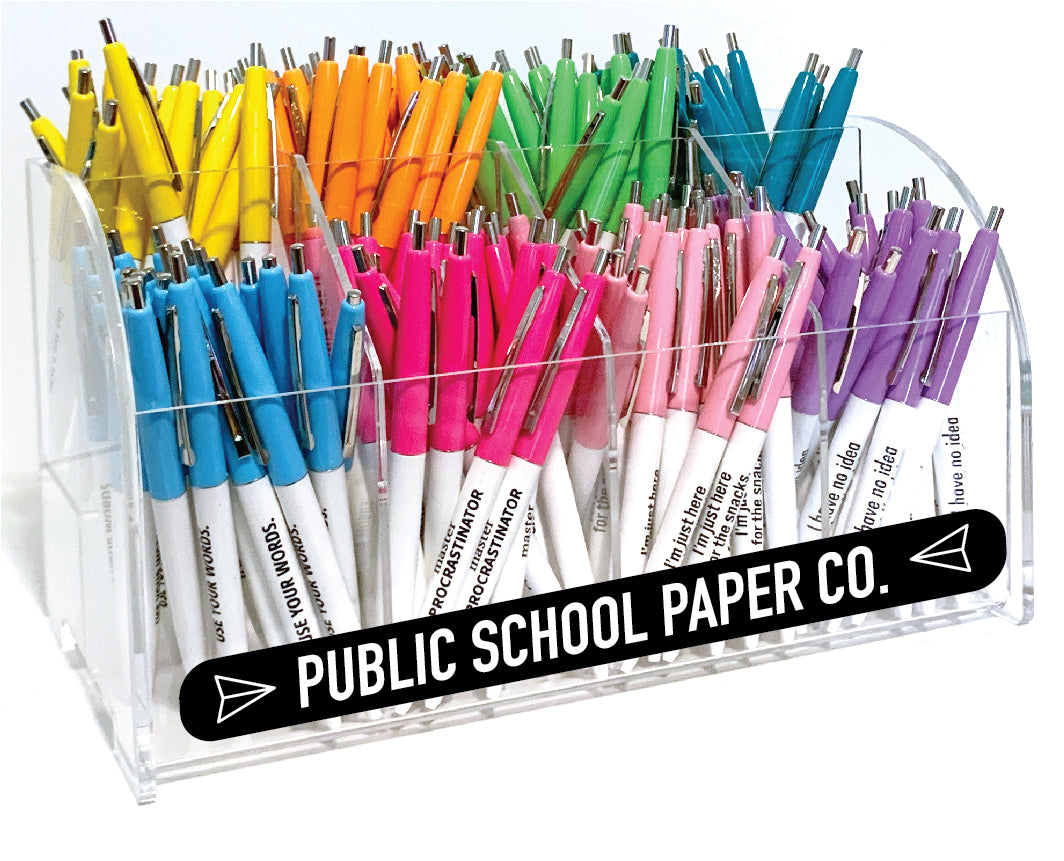 8 Slot Pen Pre-pack - (DISPLAY AND PRODUCT) – Public School Paper Co.